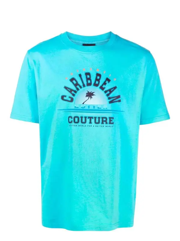 BOTTER Slogan-print Organic Cotton T-shirt - Blue