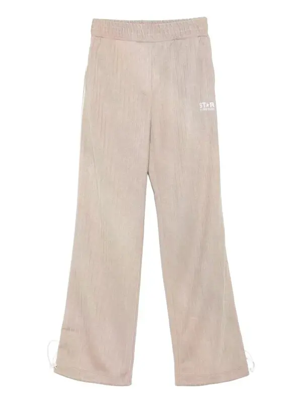 GOLDEN GOOSE Logo-print Track Pants - Neutrals