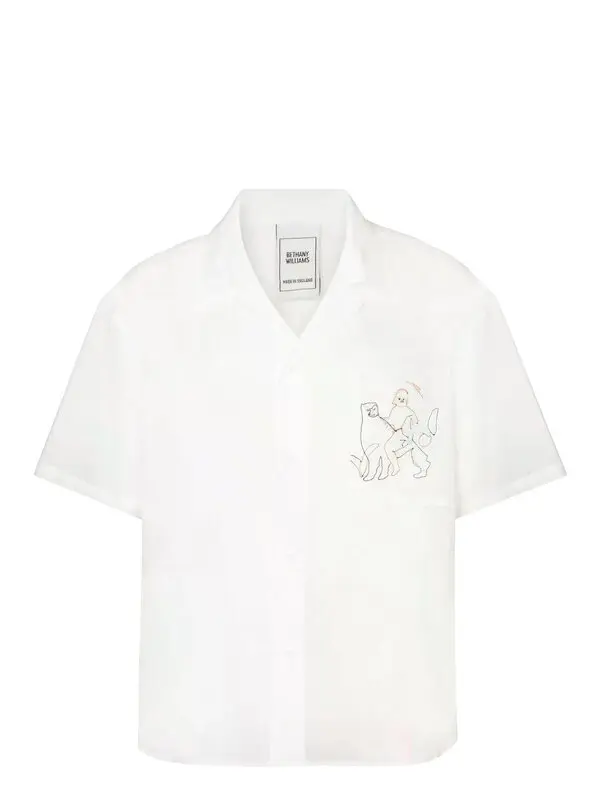 BETHANY WILLIAMS Embroidered Motif Short-sleeved Shirt - White