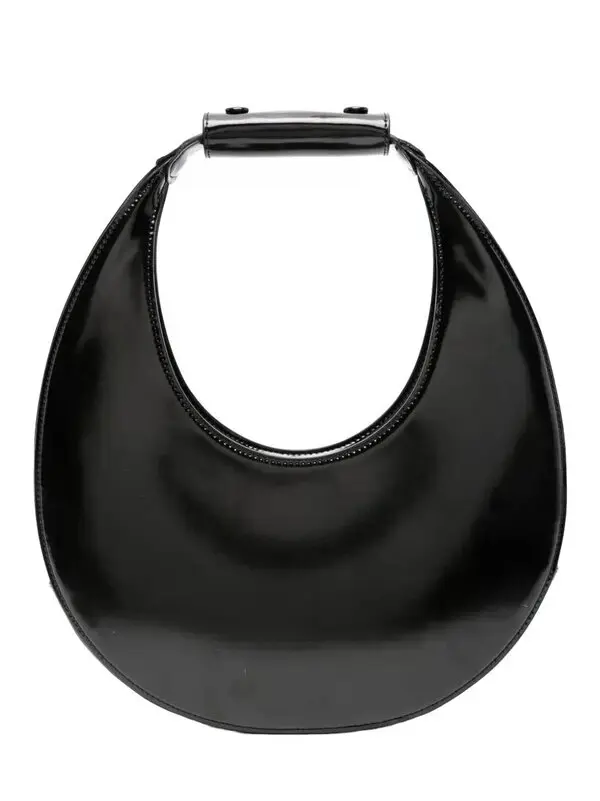 Staud Moon Leather Shoulder Bag - Black