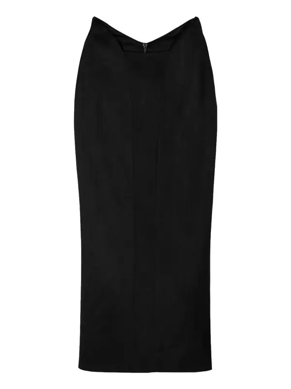 Maticevski Juniper Maxi Pencil Skirt - Black