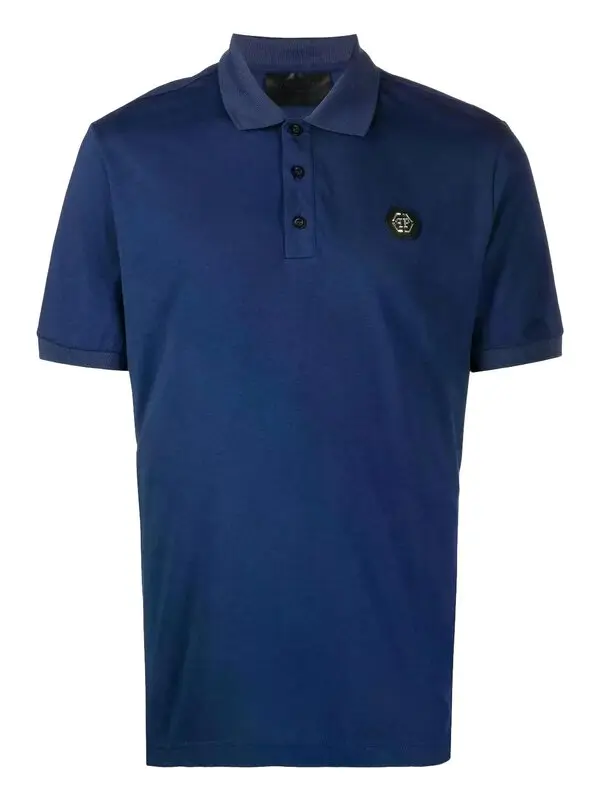 Philipp Plein Short Sleeve Polo Shirt - Blue