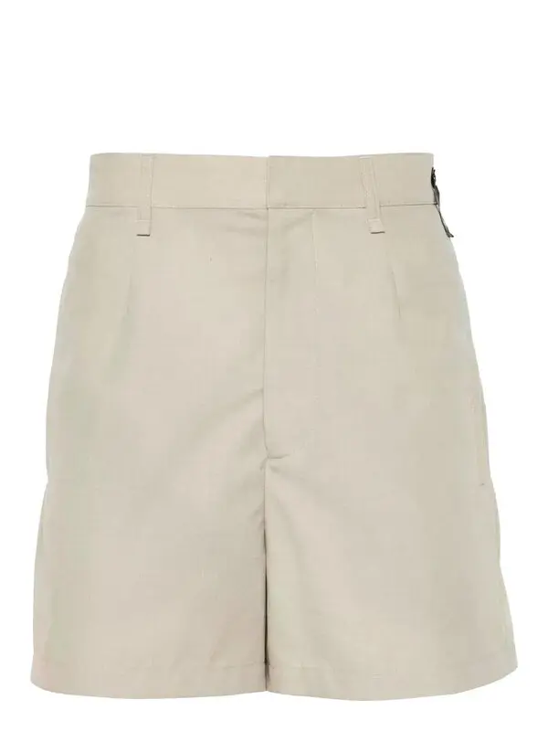 Fendi Wool Bermuda Shorts - Neutrals