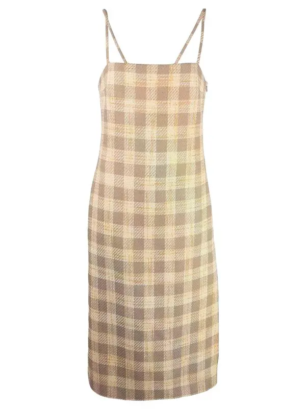 Giuseppe Di Morabito Checked Midi Dress - Neutrals