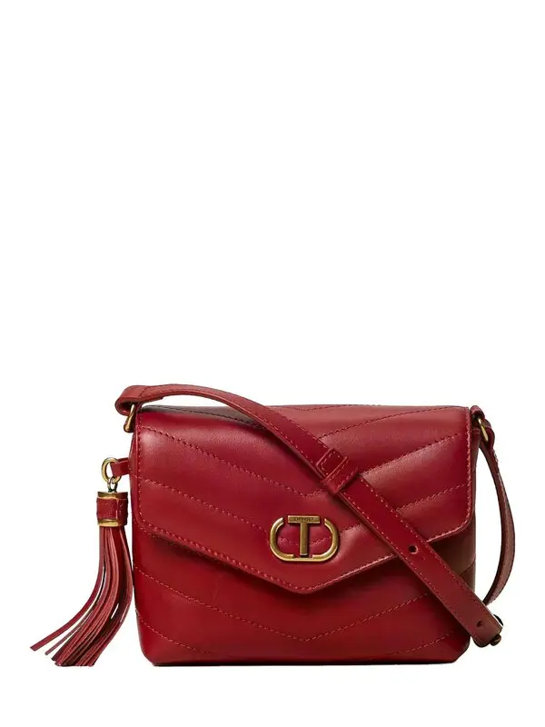 TWINSET Quilted Crossbody Bag - Red