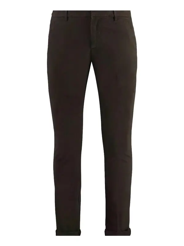 DONDUP Tapered Virgin Wool Trousers - Grey