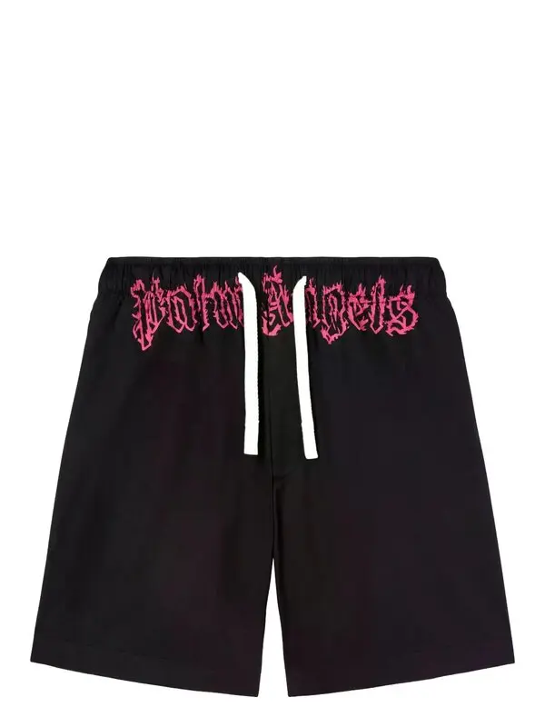 Palm Angels Logo Shorts - Black