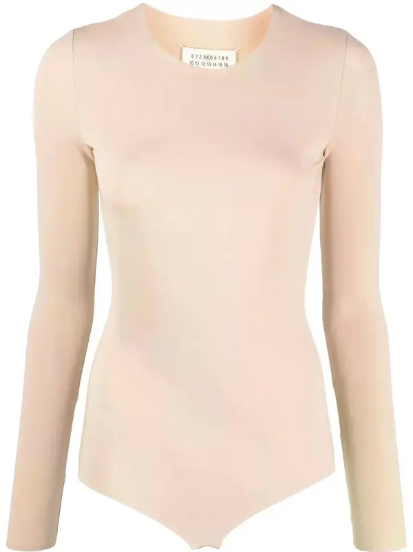 MAISON MARGIELA Long-sleeve Bodysuit - Neutrals
