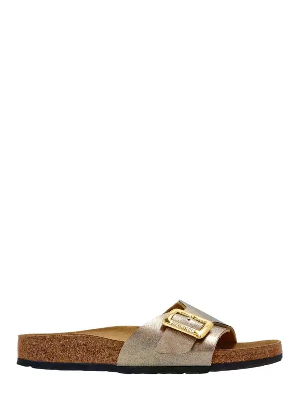 BIRKENSTOCK Madrid Big Buckle Slides - Silver