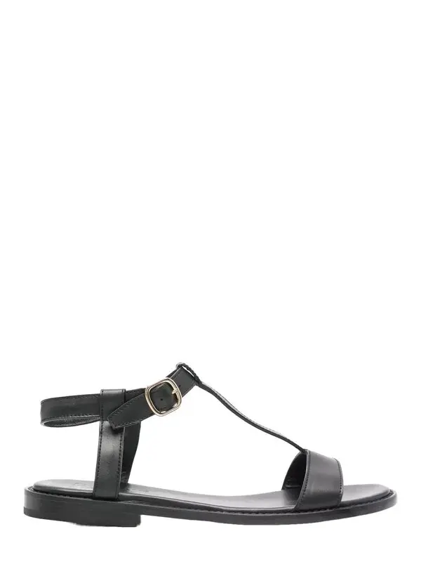 DOUCAL'S Buckle-fastening Leather Sandals - Black