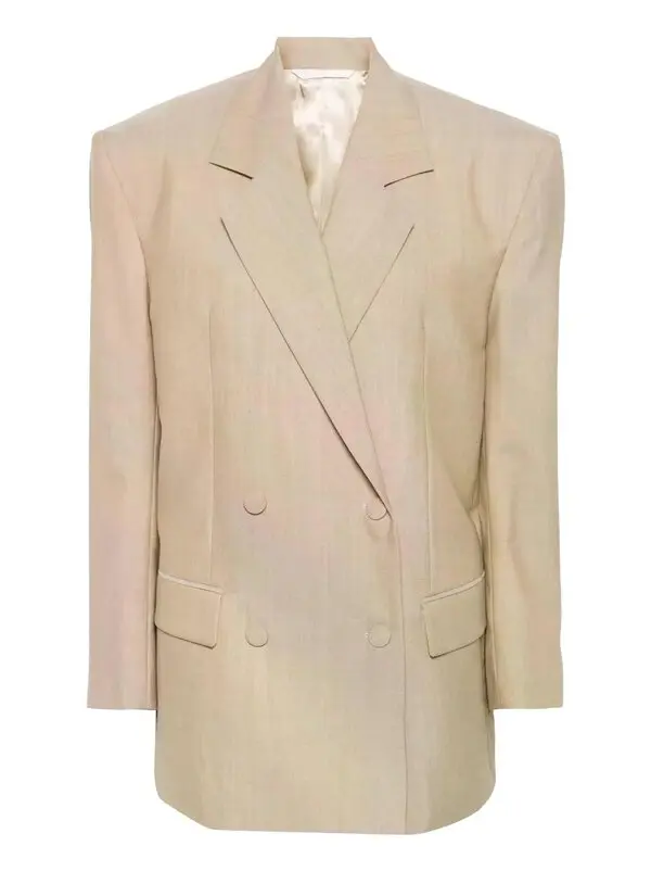 Givenchy Double-breasted Wool Blazer - Neutrals