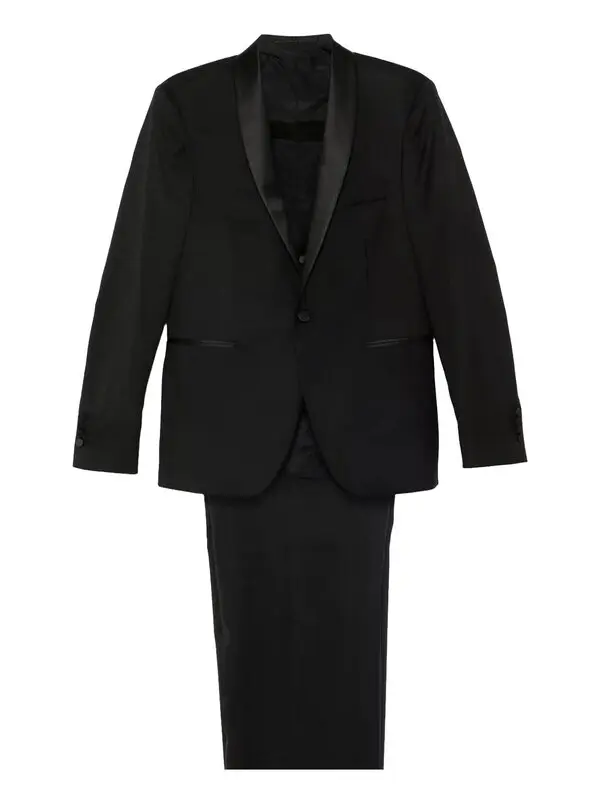 Tagliatore Virigin Wool Dinner Suit - Black