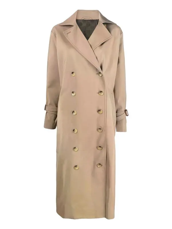 TOTEME Double-breasted Mid-length Coat - Neutrals