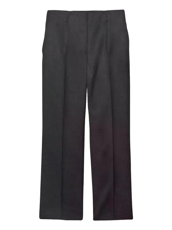 Prada Gabardine-weave Trousers - Grey