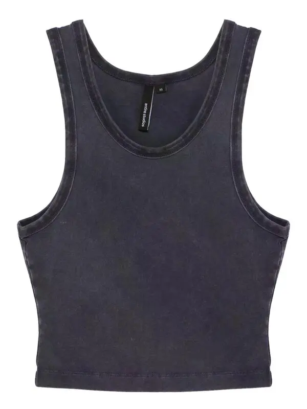 ENTIRE STUDIOS Cropped Tank Top - Blue