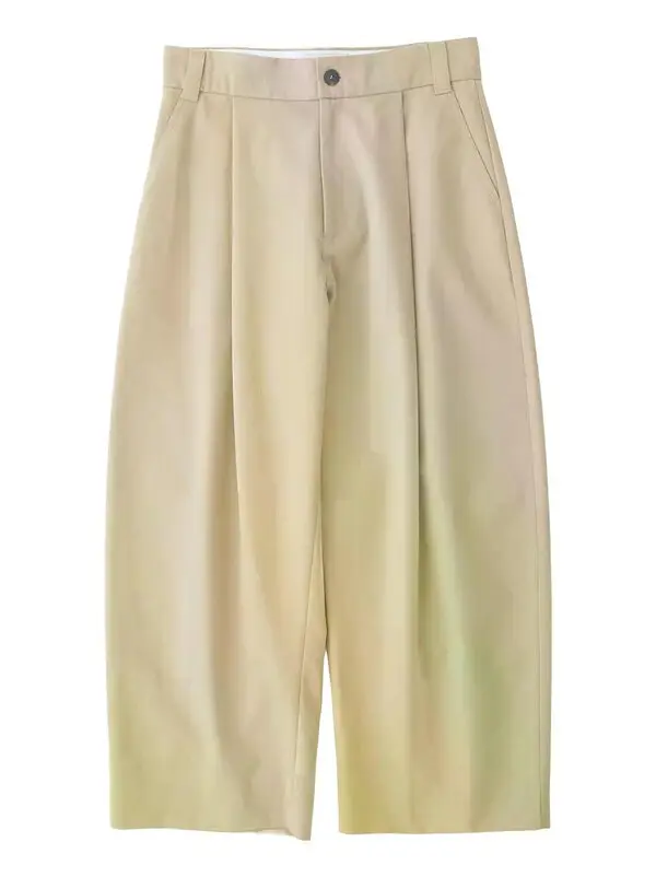 Studio Nicholson Sorte Wide-leg Trousers - Neutrals