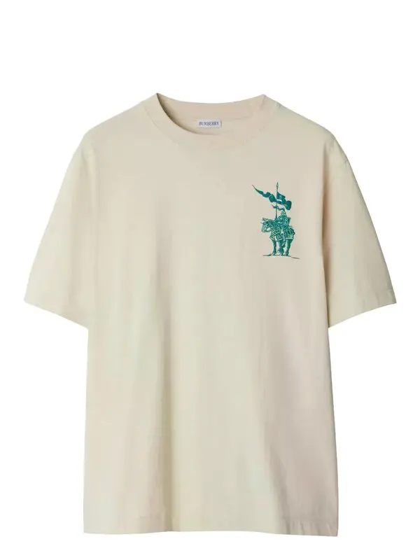 Burberry Ekd Cotton T-shirt - Neutrals