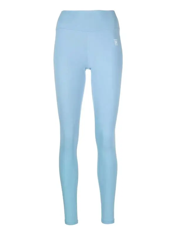 SPORTY & RICH Runner Logo-print Leggings - Blue