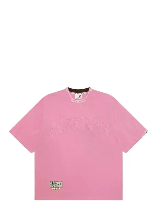 AAPE BY *A BATHING APE Logo-embossed T-shirt - Pink