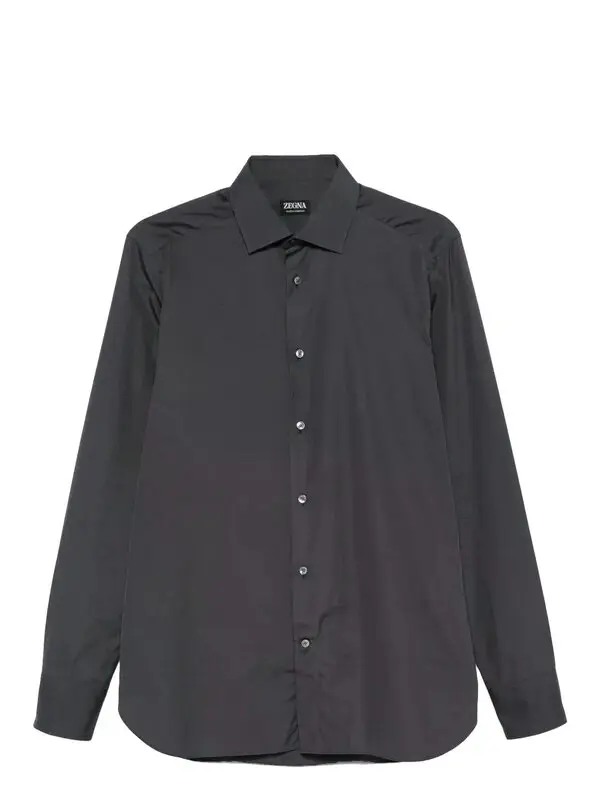 Zegna Poplin Shirt - Grey