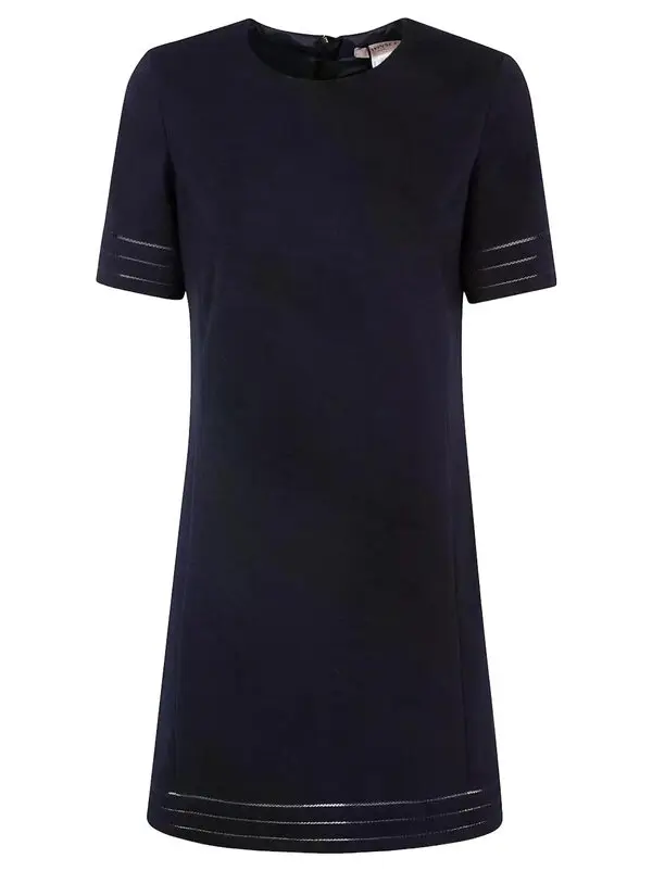 TWINSET Short-sleeved A-line Dress - Blue