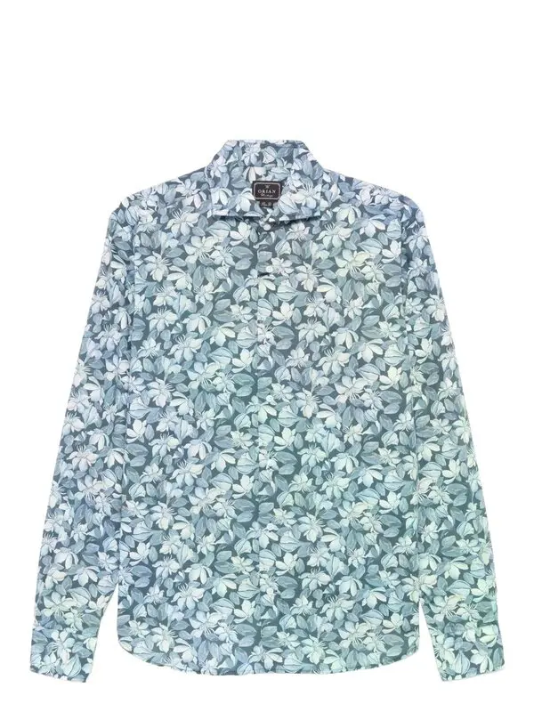 ORIAN Floral-print Shirt - Blue