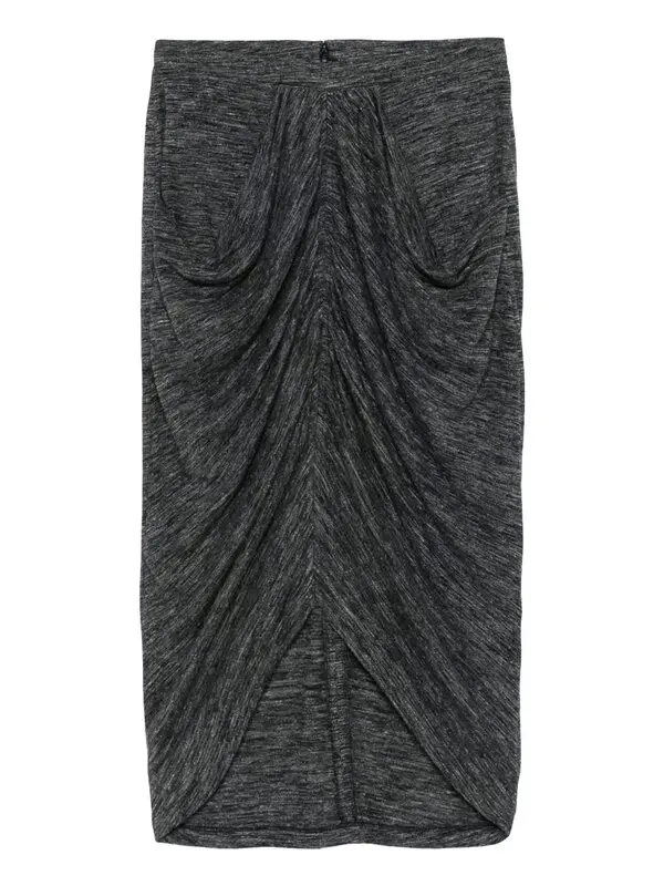 MARANT ETOILE Ilis Midi Skirt - Grey