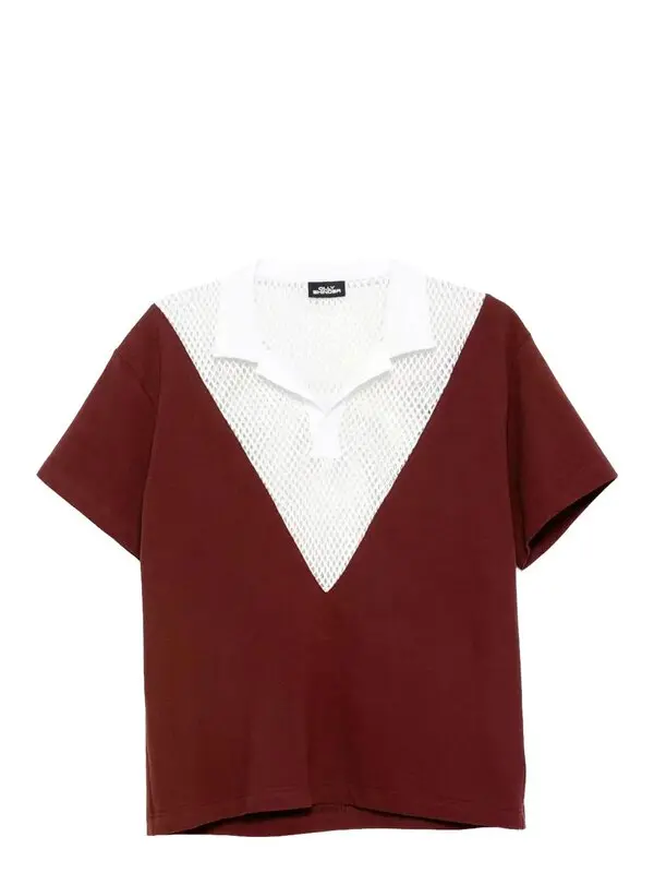 OLLY SHINDER V Hybrid Polo Shirt - Red