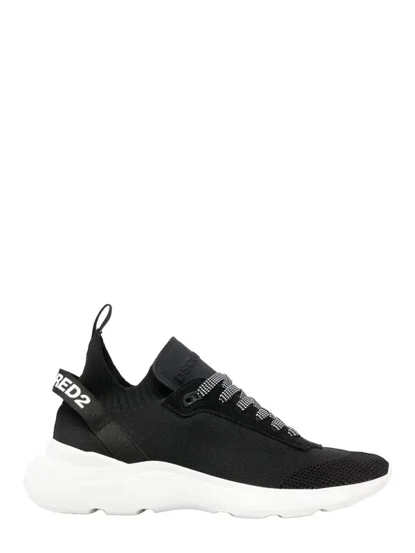 Dsquared2 Logo-tape Low-top Sneakers - Black