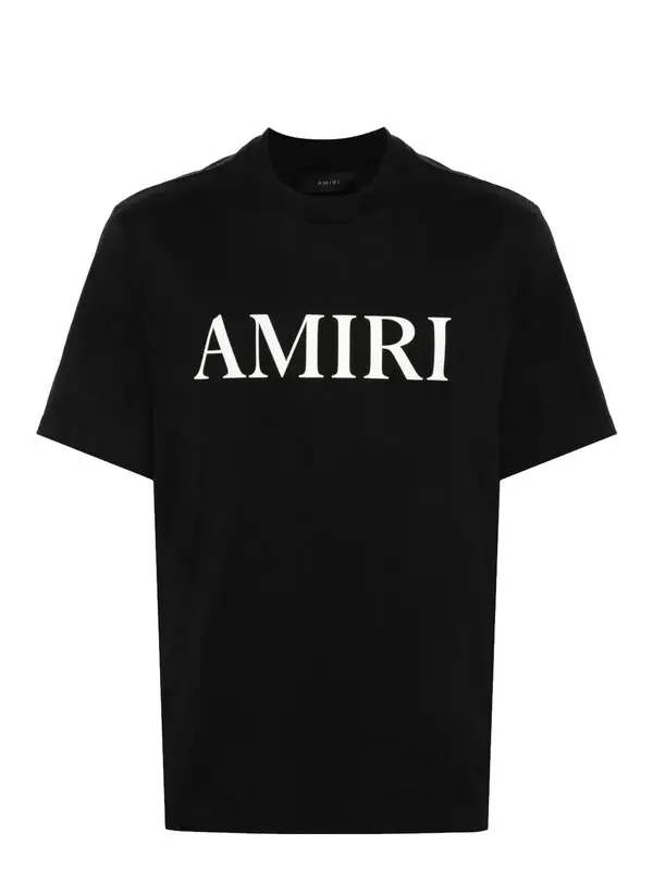 Amiri Rubberised-logo T-shirt - Black