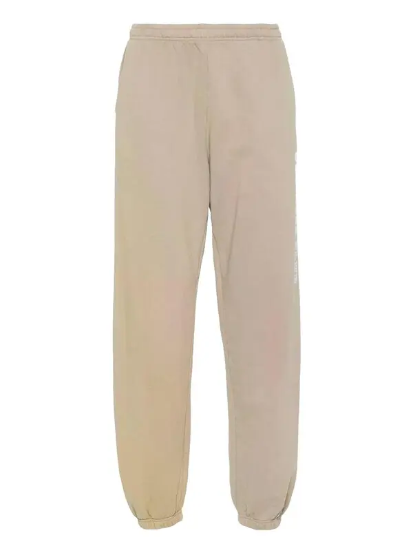 SPORTY & RICH Wellness Club Cotton Track Pants - Neutrals