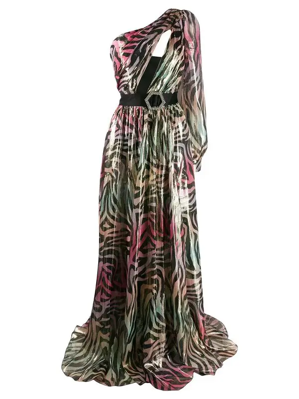 Philipp Plein Jungle Maxi Dress - Pink