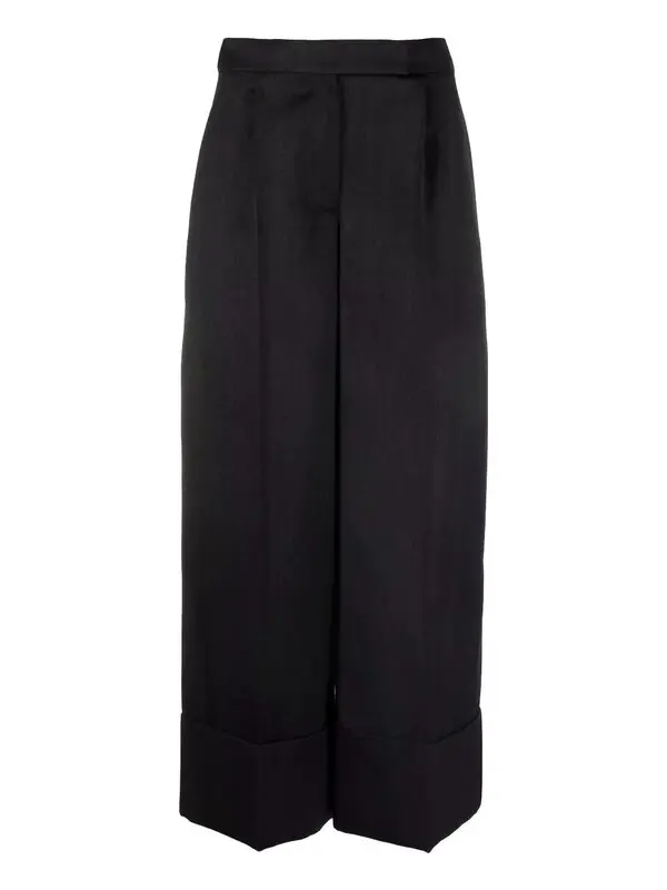 Simone Rocha Cropped Wide-leg Trousers - Grey