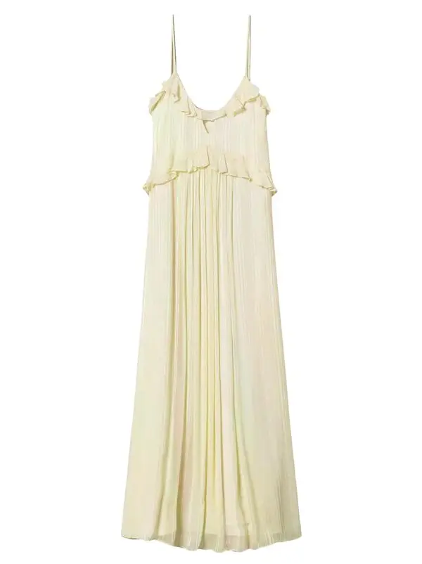 TWINSET Georgette Maxi Dress - Neutrals