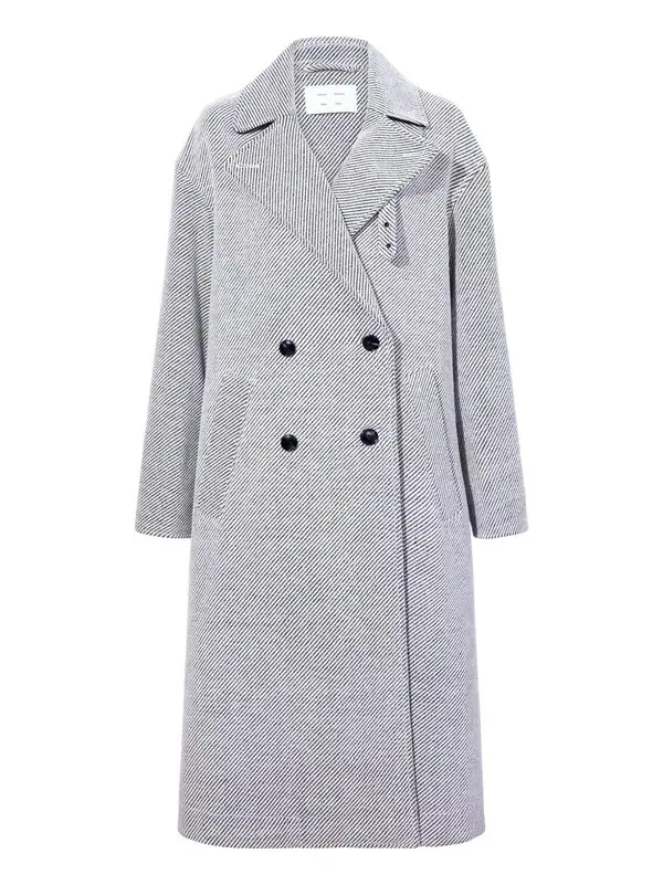 Proenza Schouler White Label Ronan Wool-blend Coat - Grey