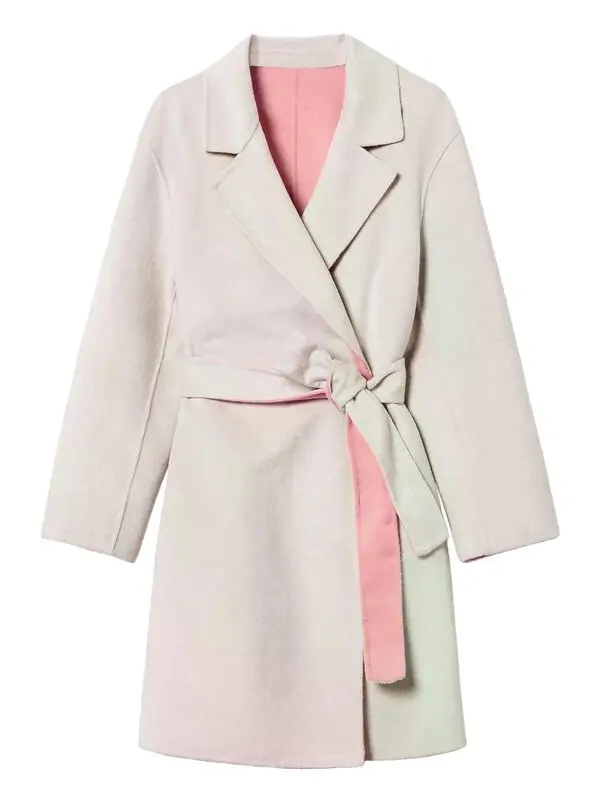 TWINSET Reversible Coat With Detachable Belt - Neutrals