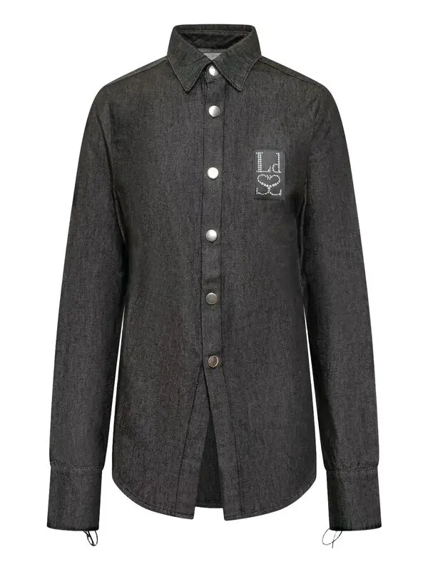 LUDOVIC DE SAINT SERNIN Logo-embellished Shirt - Black