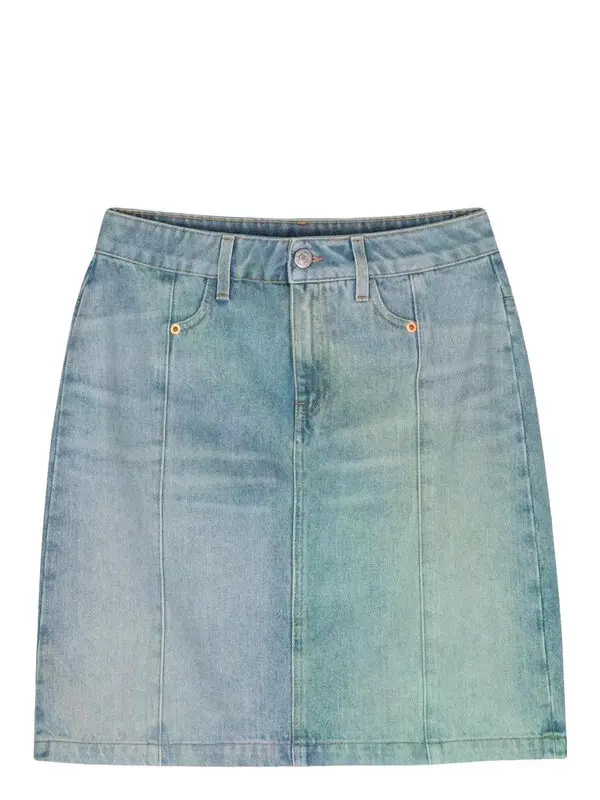 Martine Rose Narrow Denim Miniskirt - Blue