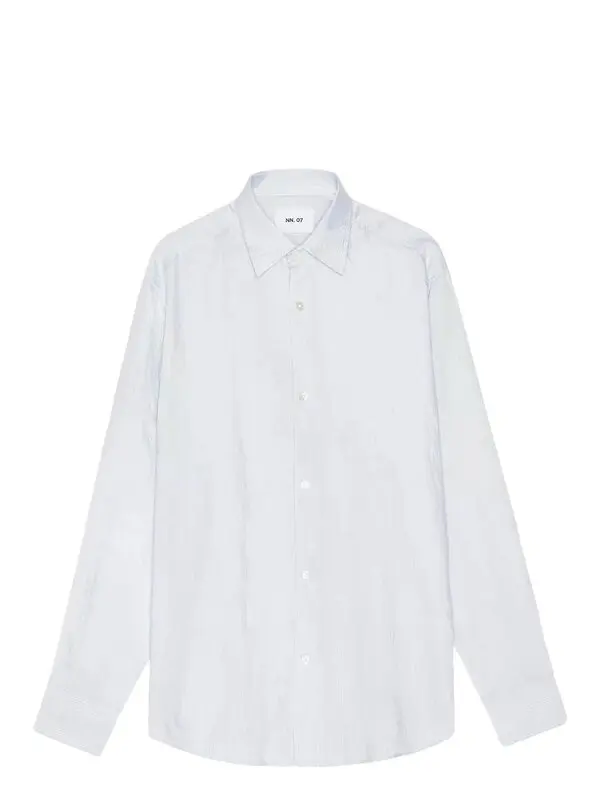 Nn07 Striped Shirt - Blue