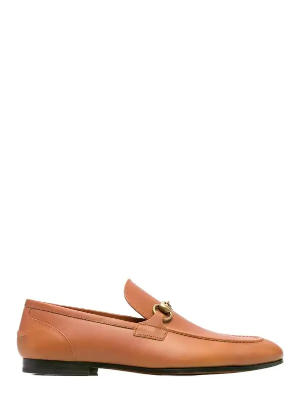 Gucci Horsebit Leather Loafers - Brown