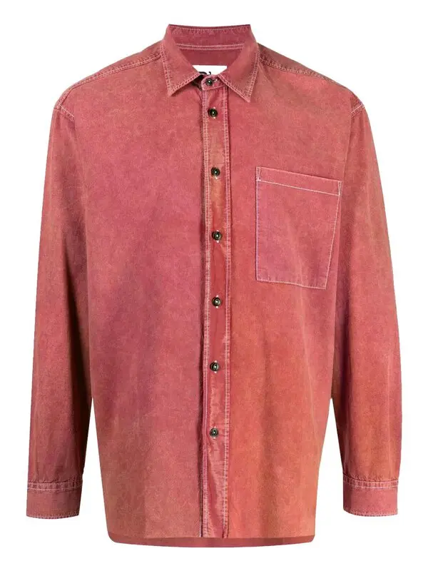 President's Long-sleeve Cotton Shirt - Red