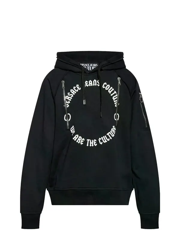 Versace Logo-print Hoodie - Black