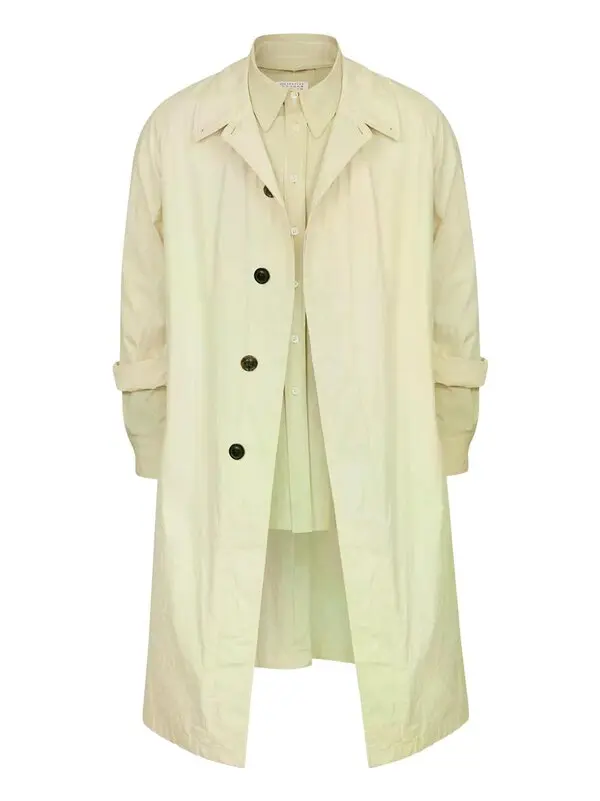 MAISON MARGIELA Layered Trench Coat - Neutrals