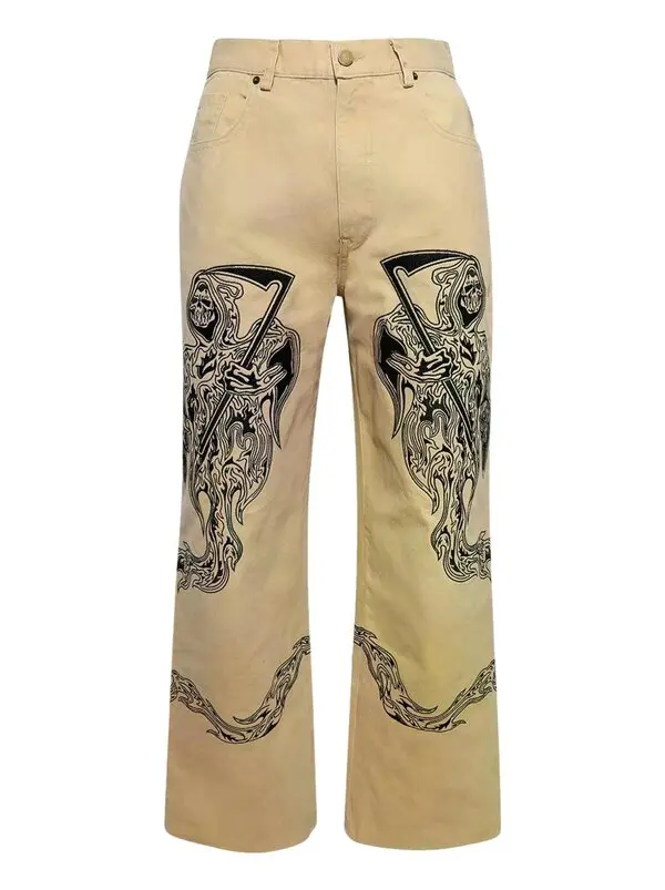 WARREN LOTAS Cotton Straight Jeans - Neutrals