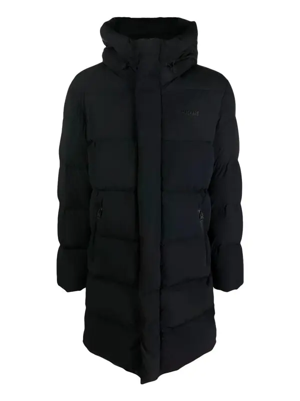 Mackage Logo-embossed Padded Coat - Black