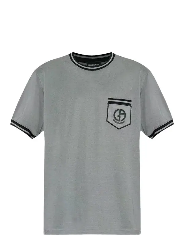 Giorgio Armani Pocket T-shirt - Grey