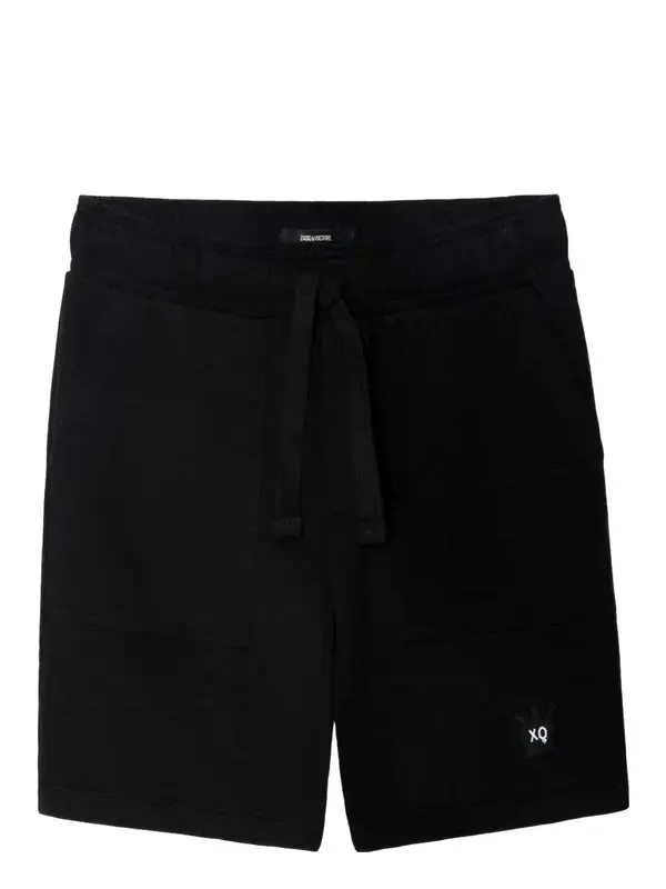 Zadig&Voltaire Pablo Slub Shorts - Black