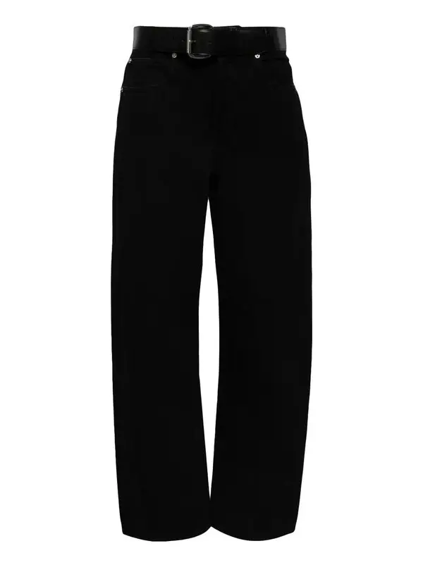 Alexander Wang Belted-waist Wide-leg Trousers - Black