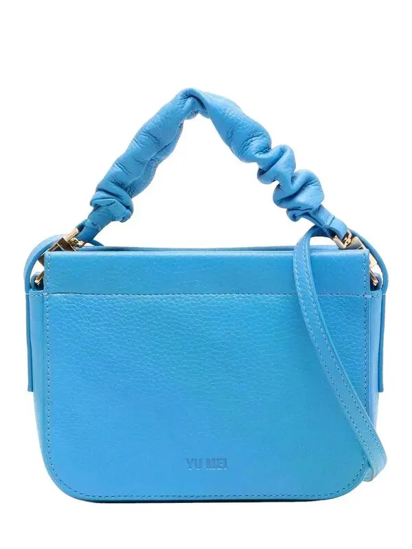 YU MEI Deerskin Scrunchie Vi Bag - Blue