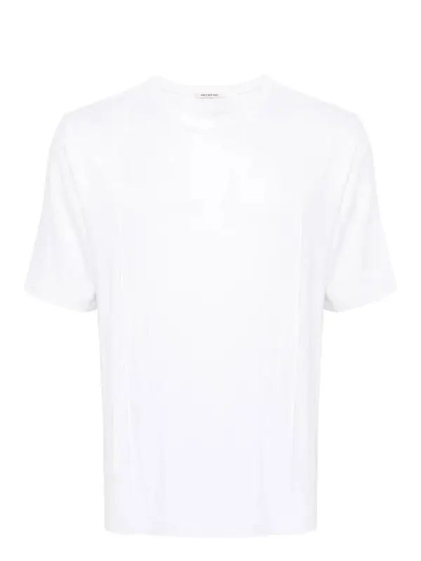 PETER DO Pleat-detail Cotton T-shirt - White